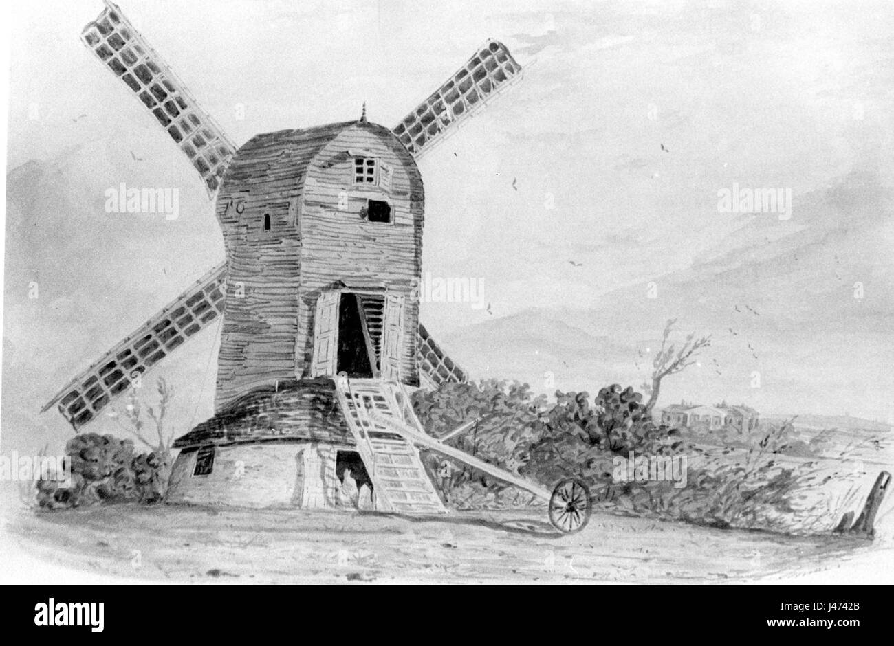 Mousehold Black Mill, built in 1840, is a historic windmill located in ...