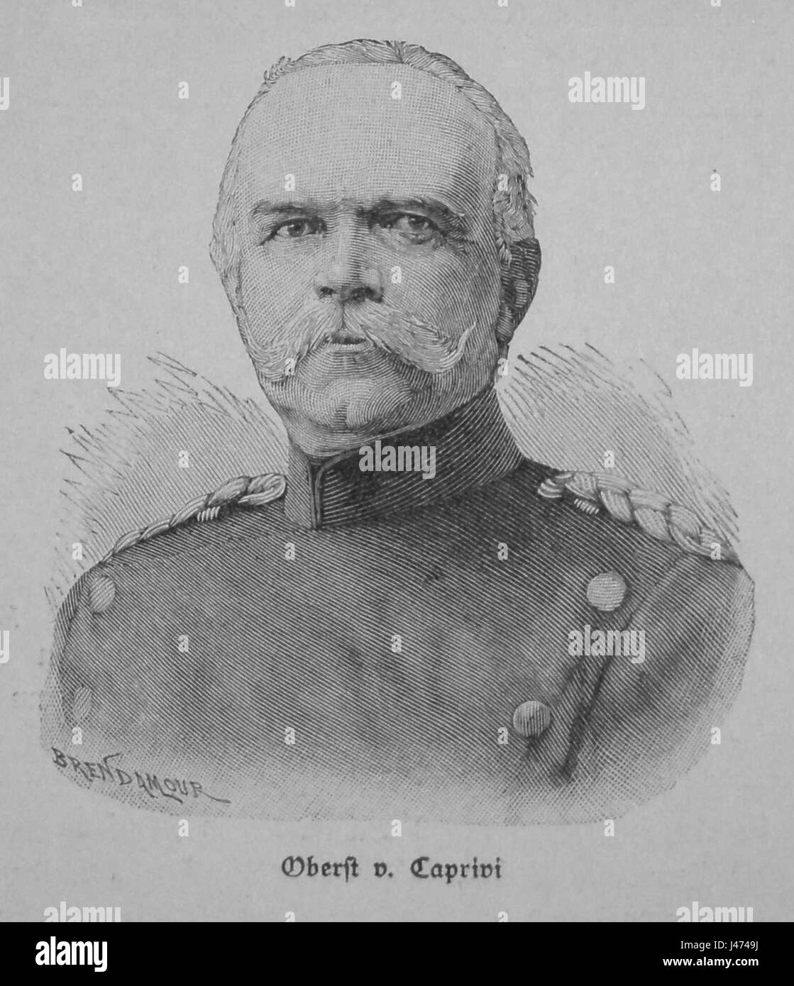 Oberst von Caprivi was a German military officer and statesman known ...