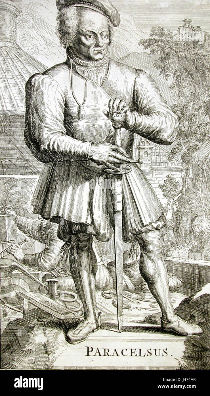 Paracelsus with sword Stock Photo - Alamy