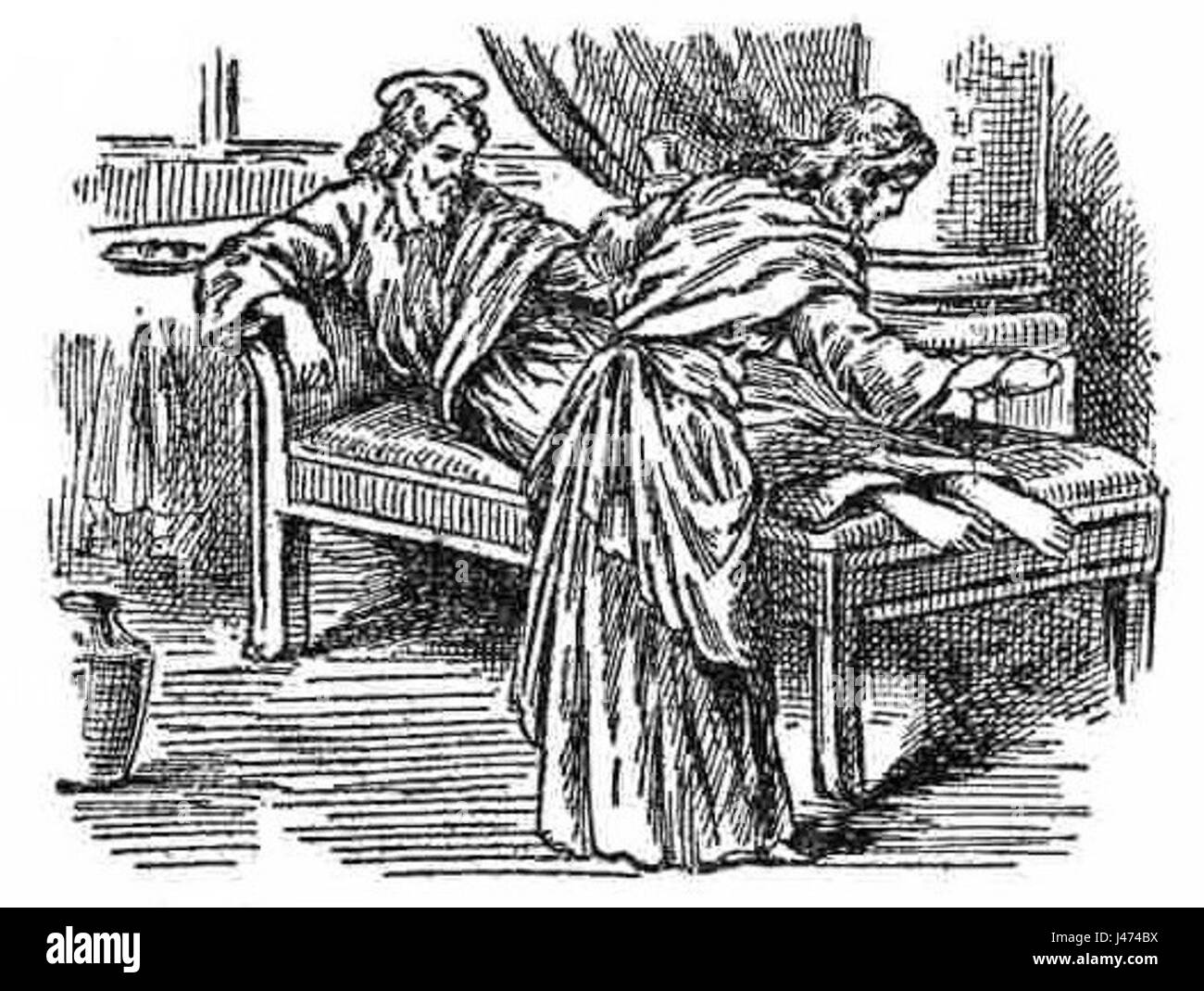 Parable of the two debtors3 Stock Photo - Alamy