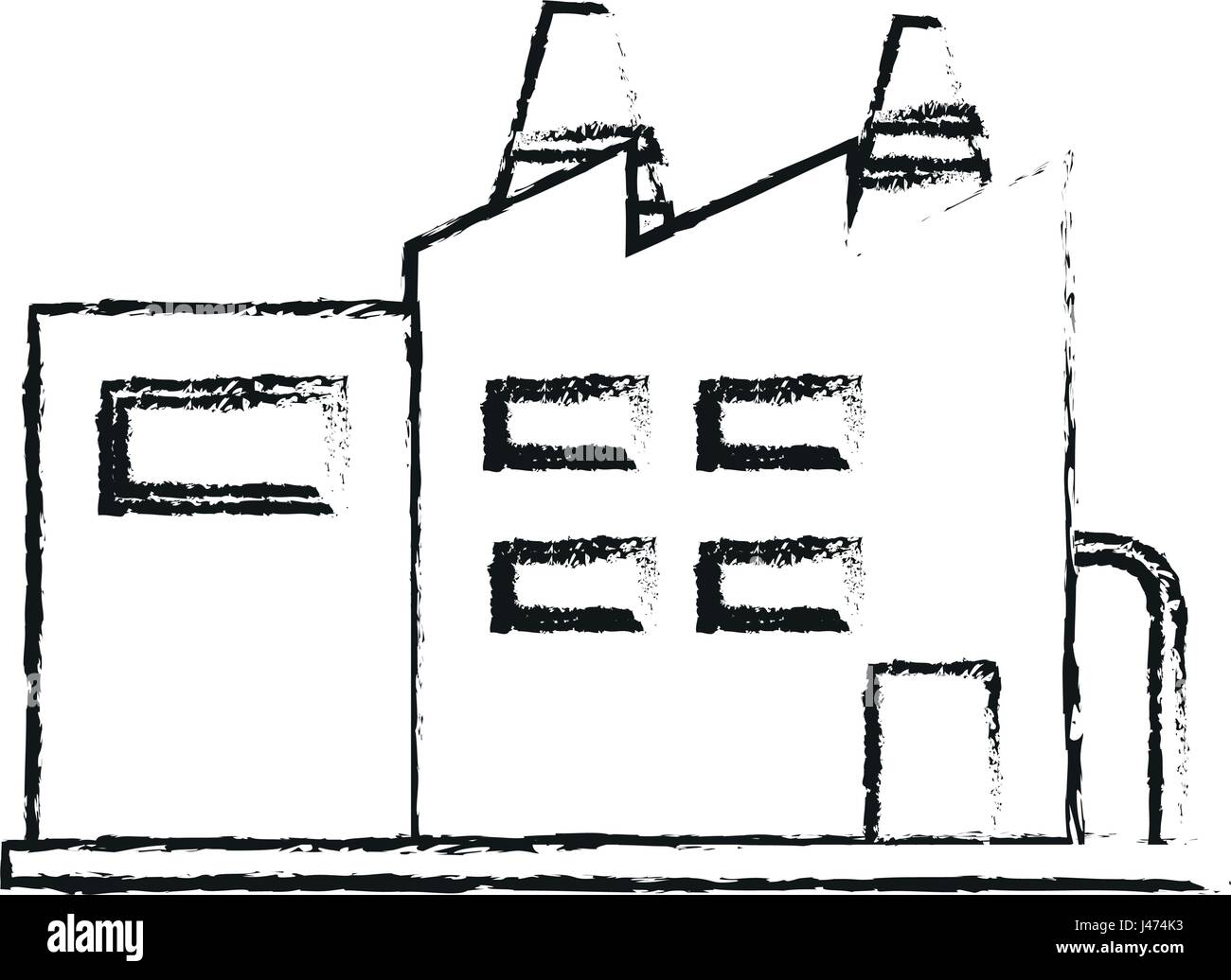 Cartoon Building Factory Structure High Resolution Stock Photography ...