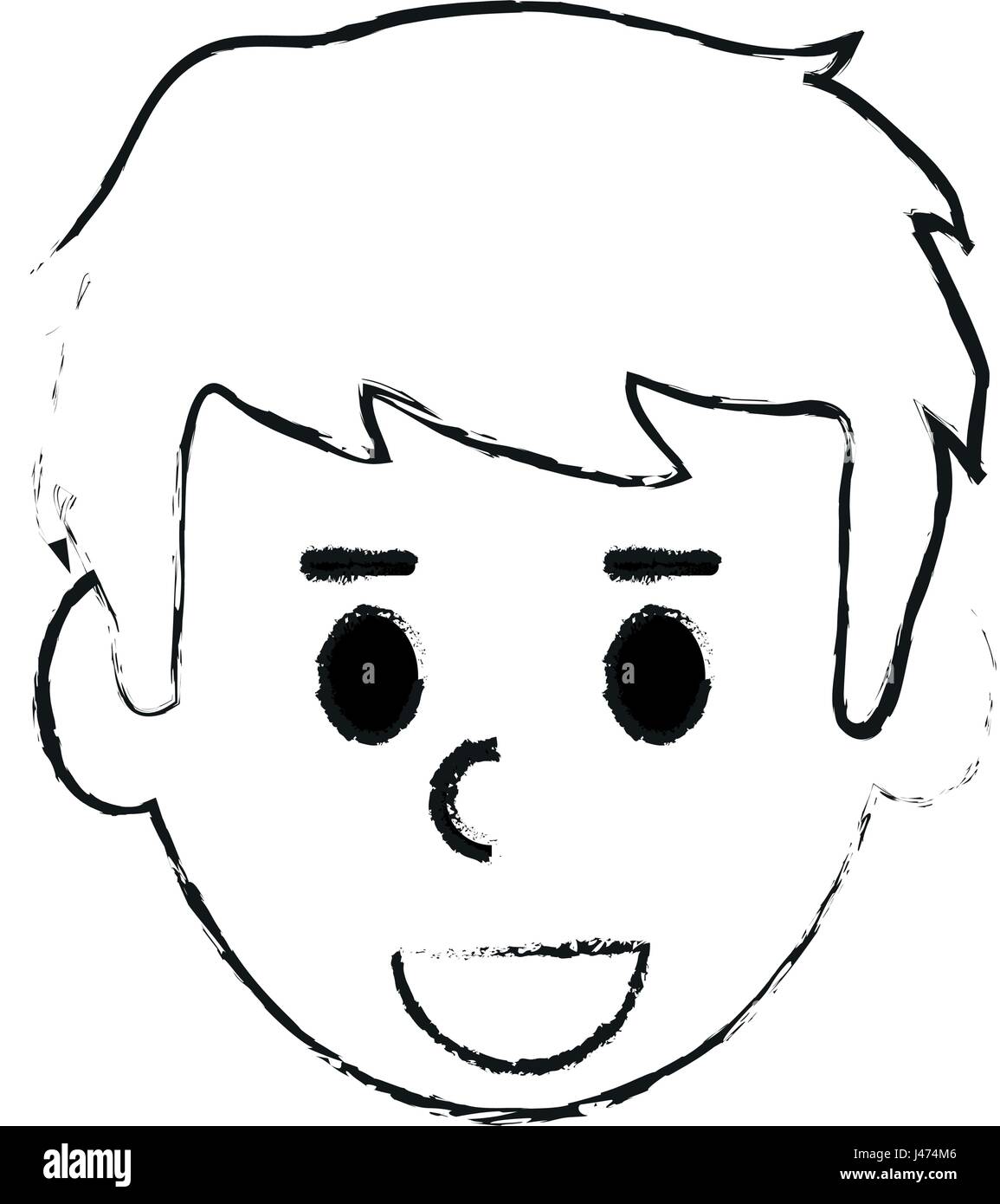 Brother Face Clipart Black And White