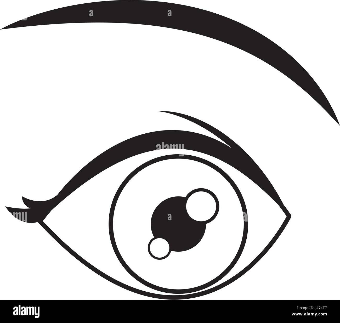 Cartoon Eye Outline