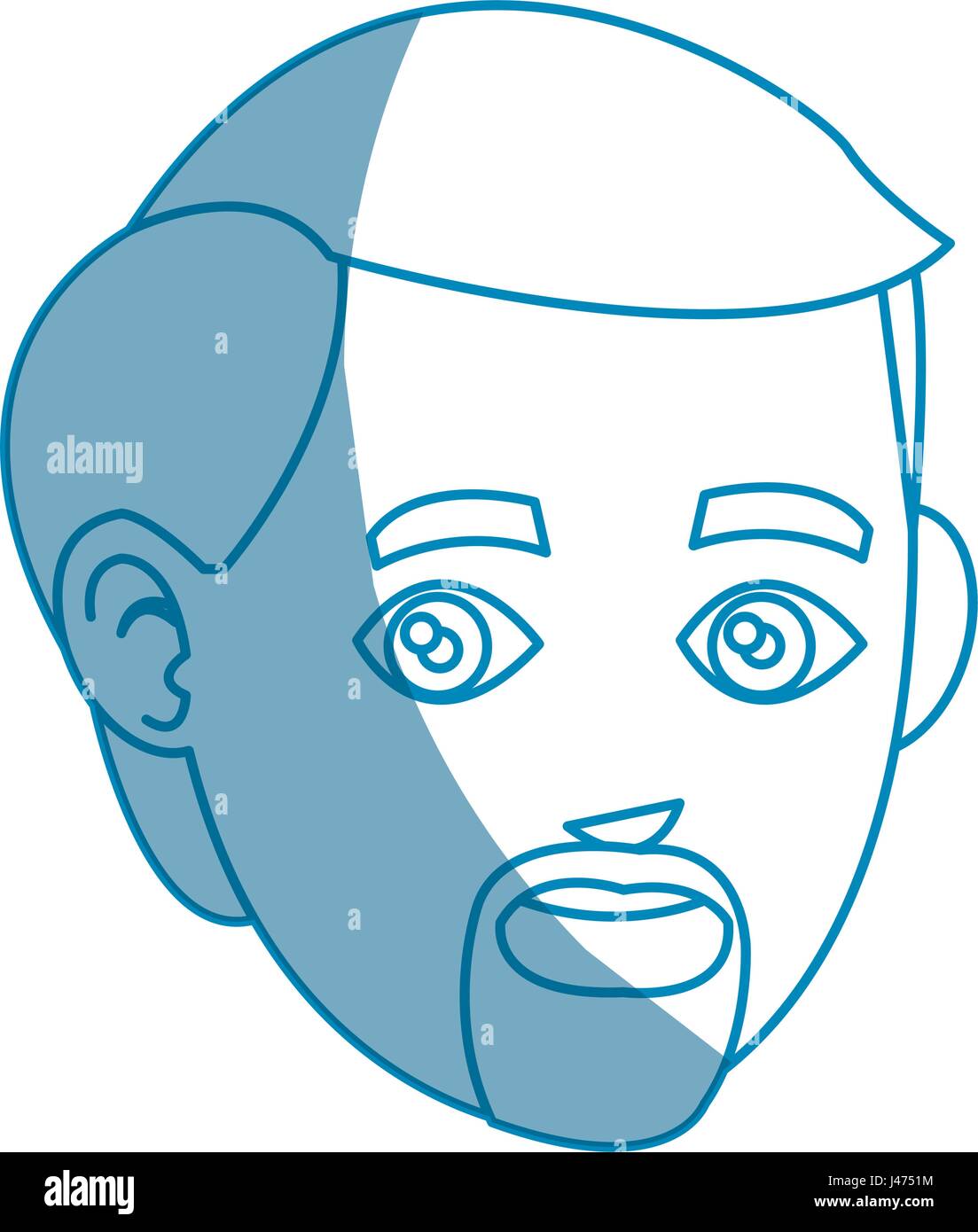 head beard man character design Stock Vector Image & Art - Alamy