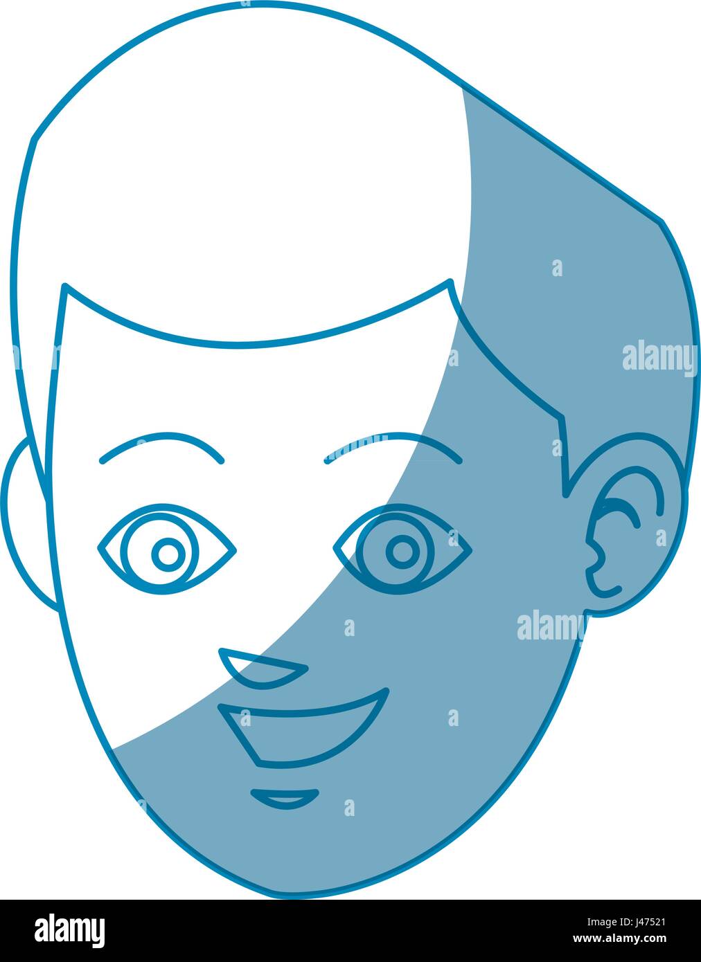 Vector design smiley boy Stock Vector Images - Alamy