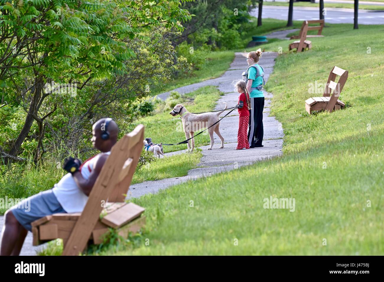 People in the park Stock Photo - Alamy