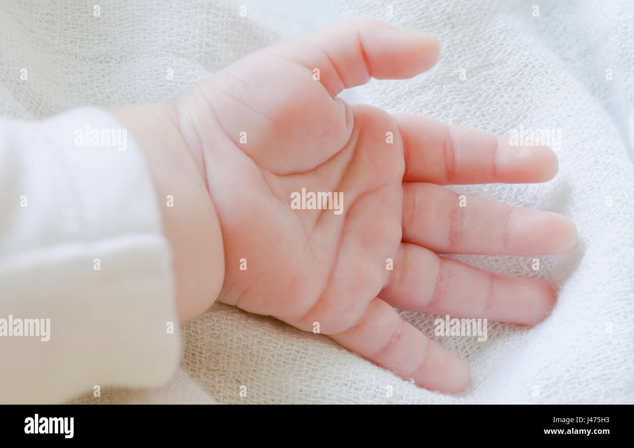 Small Cute Baby Open Hand Stock Photo - Alamy