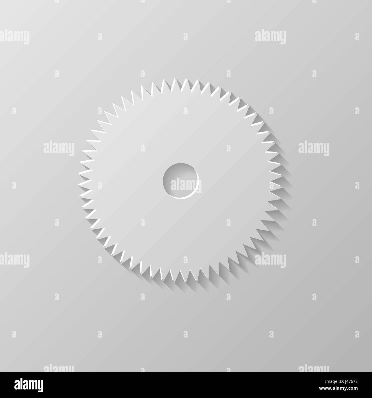 Gear icon on a grey background. Vector illustration Stock Vector Image ...