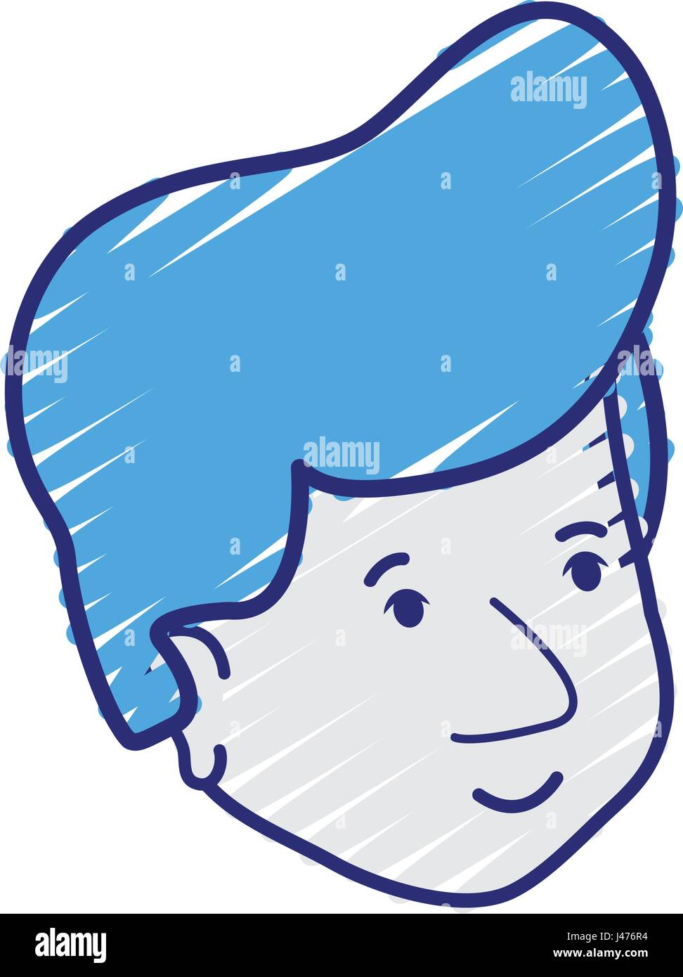 nice man face expression with hairstyle Stock Vector Image & Art - Alamy