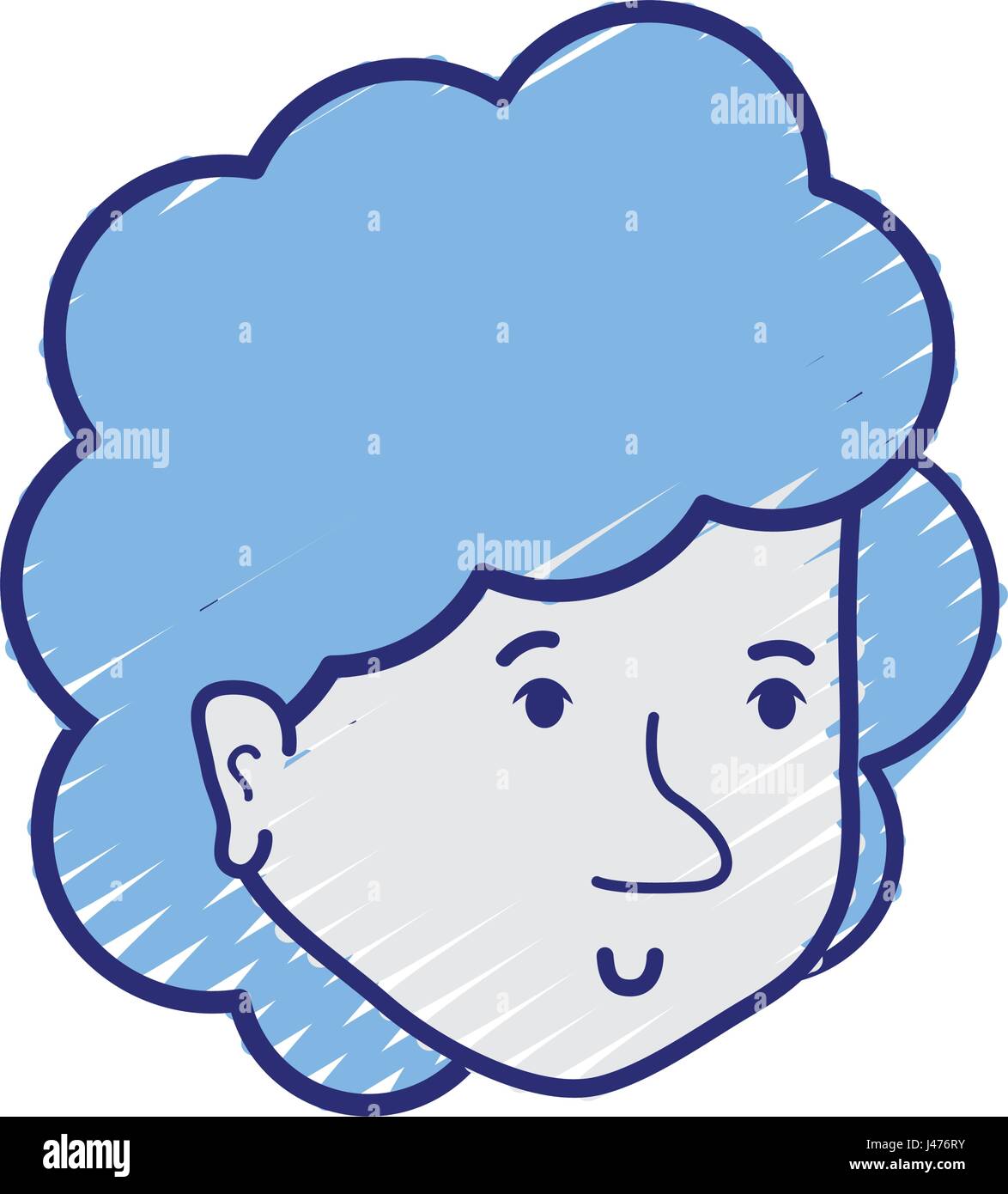 nice man face expression with hairstyle Stock Vector Image & Art - Alamy