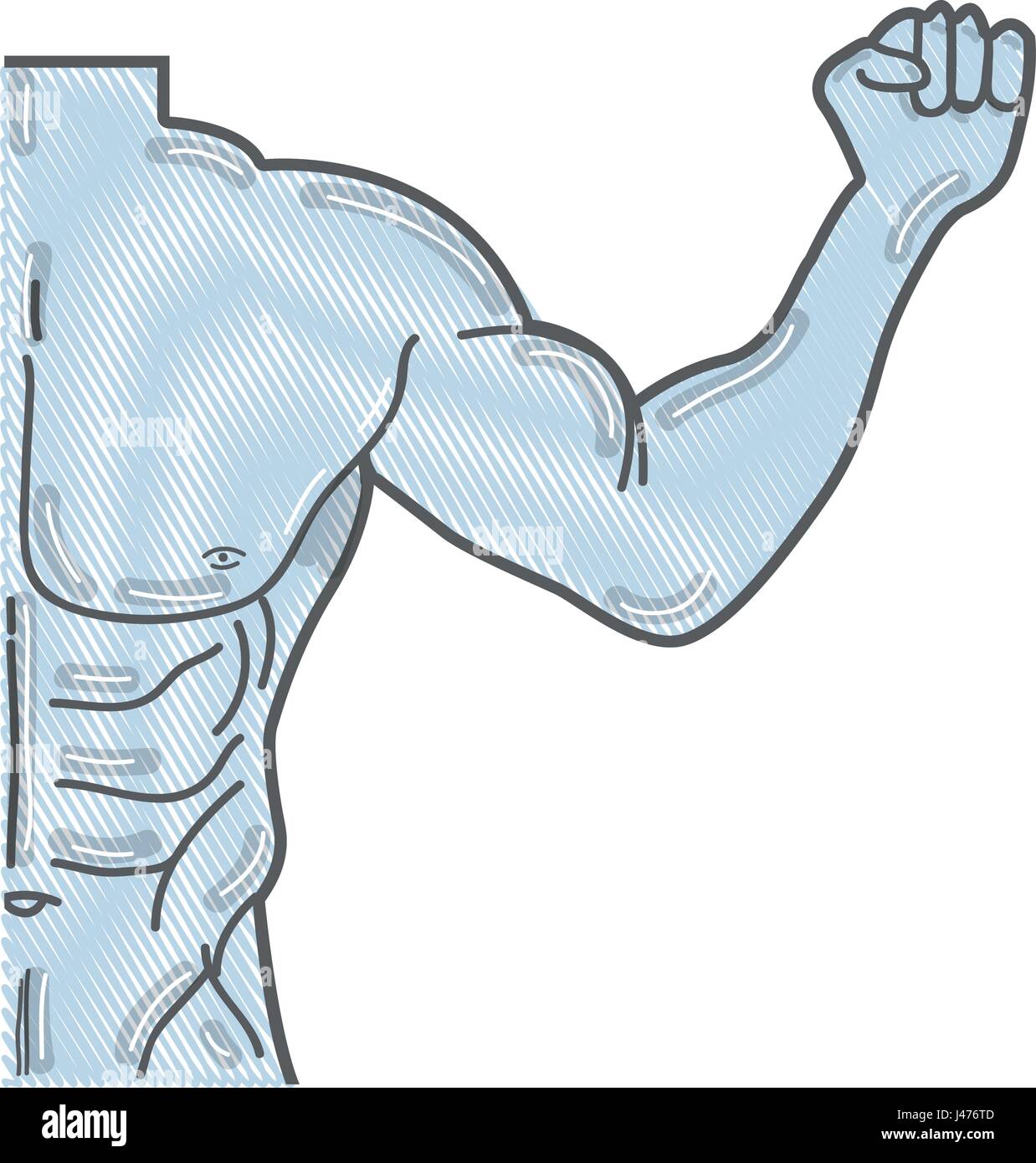 man toned body fitness Stock Vector Image & Art - Alamy