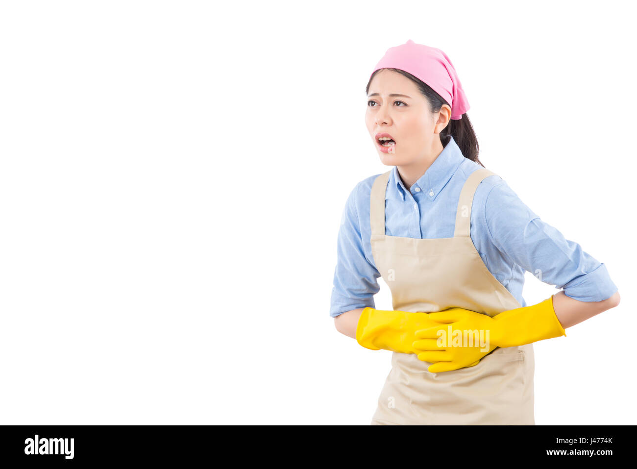 Cleaning the stomach Cut Out Stock Images & Pictures - Alamy