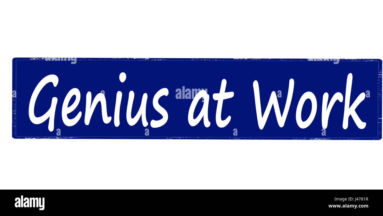 Genius at work hi-res stock photography and images - Alamy