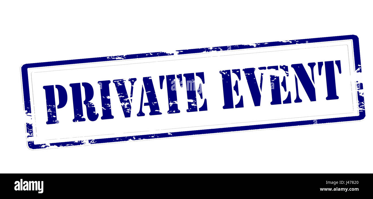 Stamp with text private event inside, vector illustration Stock Photo ...