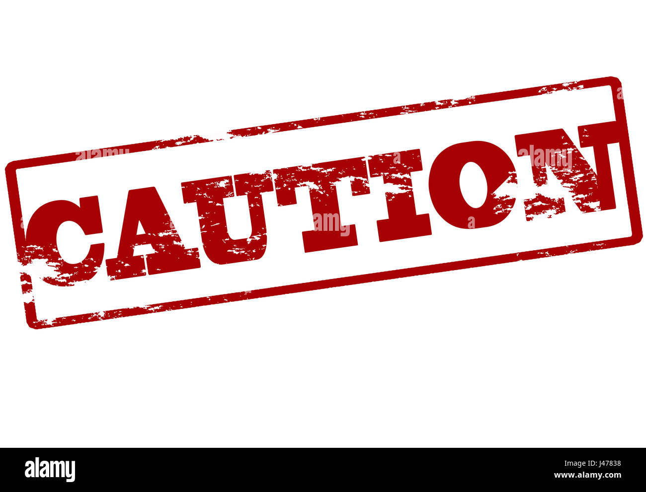 Stamp with word caution inside, vector illustration Stock Photo - Alamy