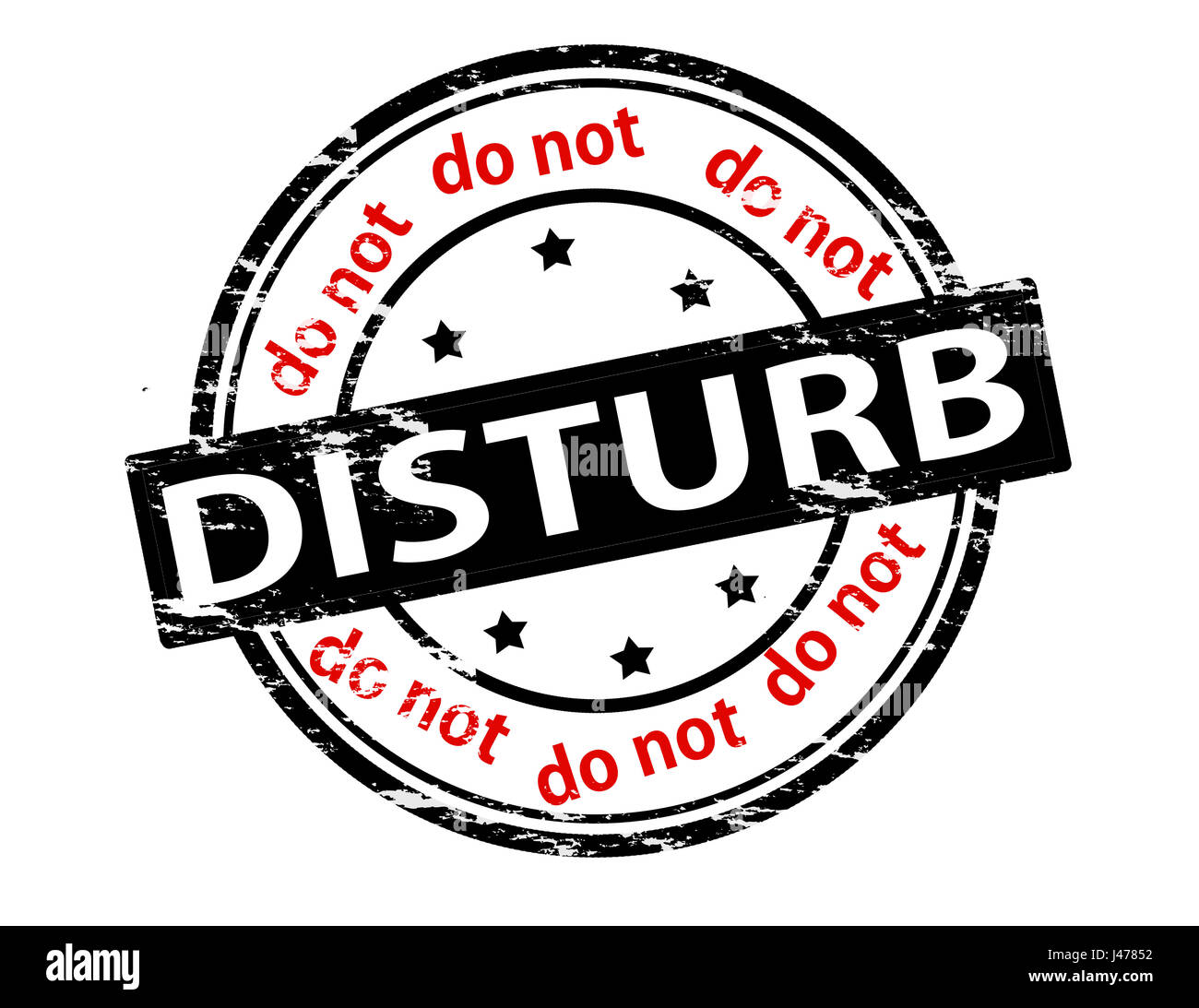 Stamp with text do not disturb inside, vector illustration Stock Photo ...