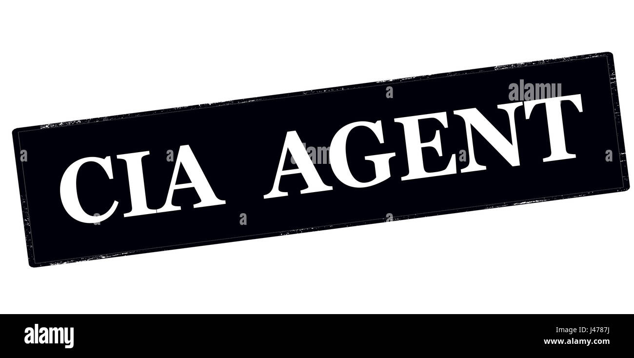 Stamp with text CIA agent inside, vector illustration Stock Photo - Alamy