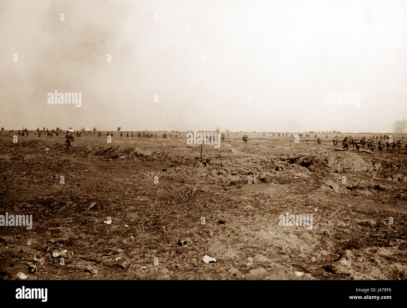 WW1 - Battle of Ginchy - Troops moving to the front line - 9th ...