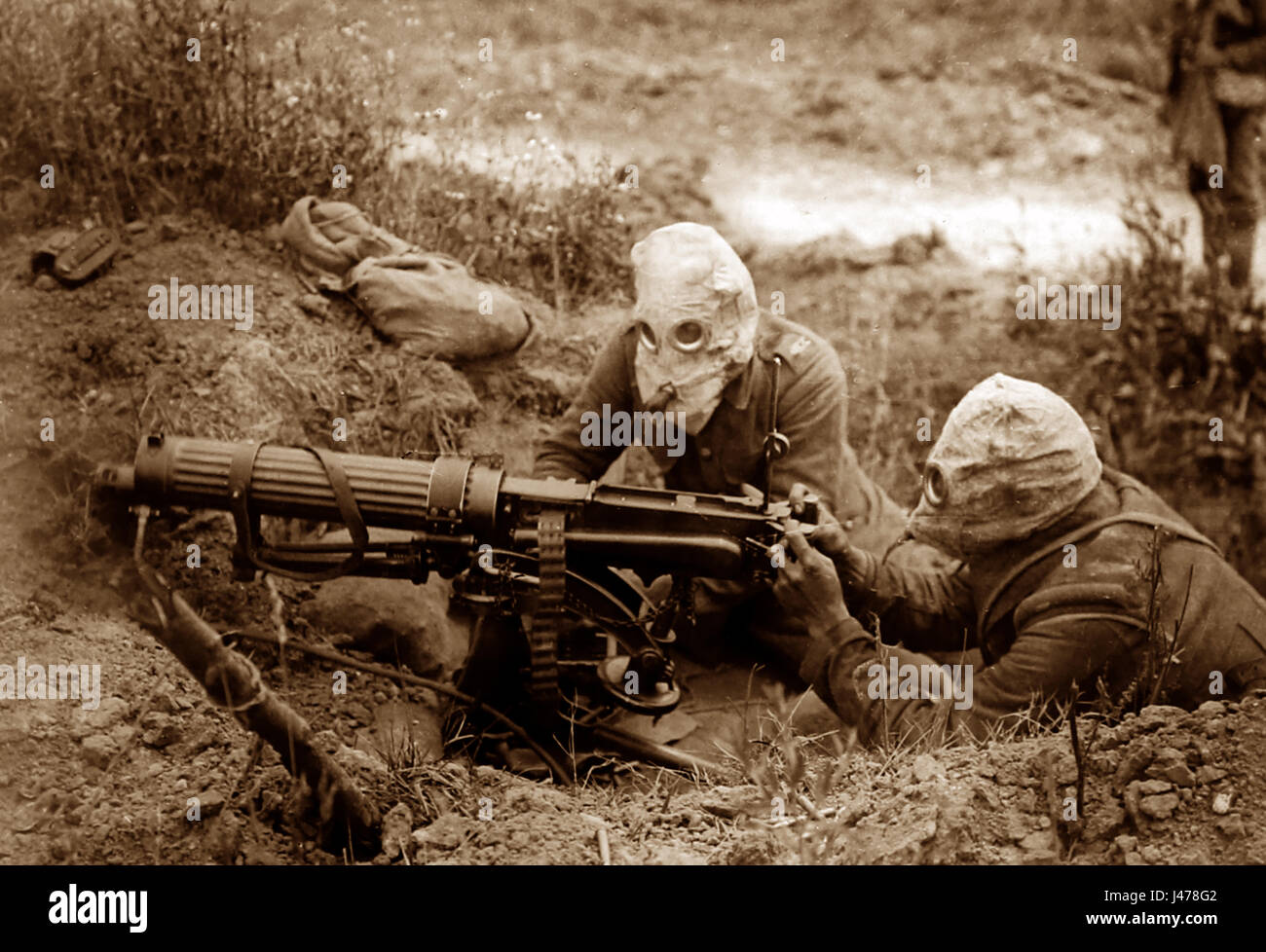 Machine Gun World War One High Resolution Stock Photography and Images ...