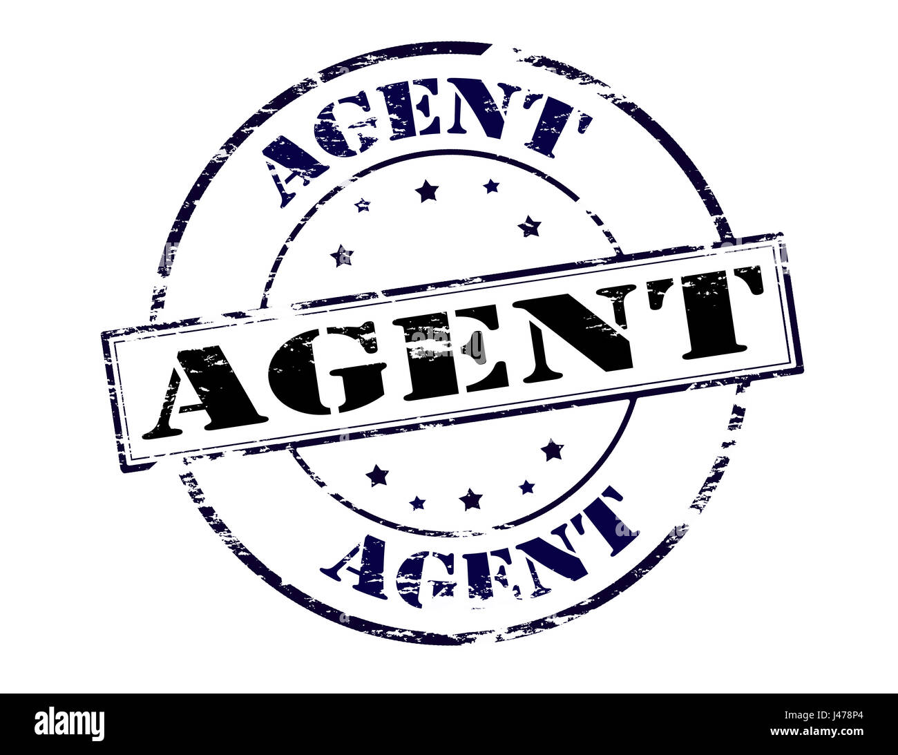 Stamp with word agent inside, vector illustration Stock Photo - Alamy