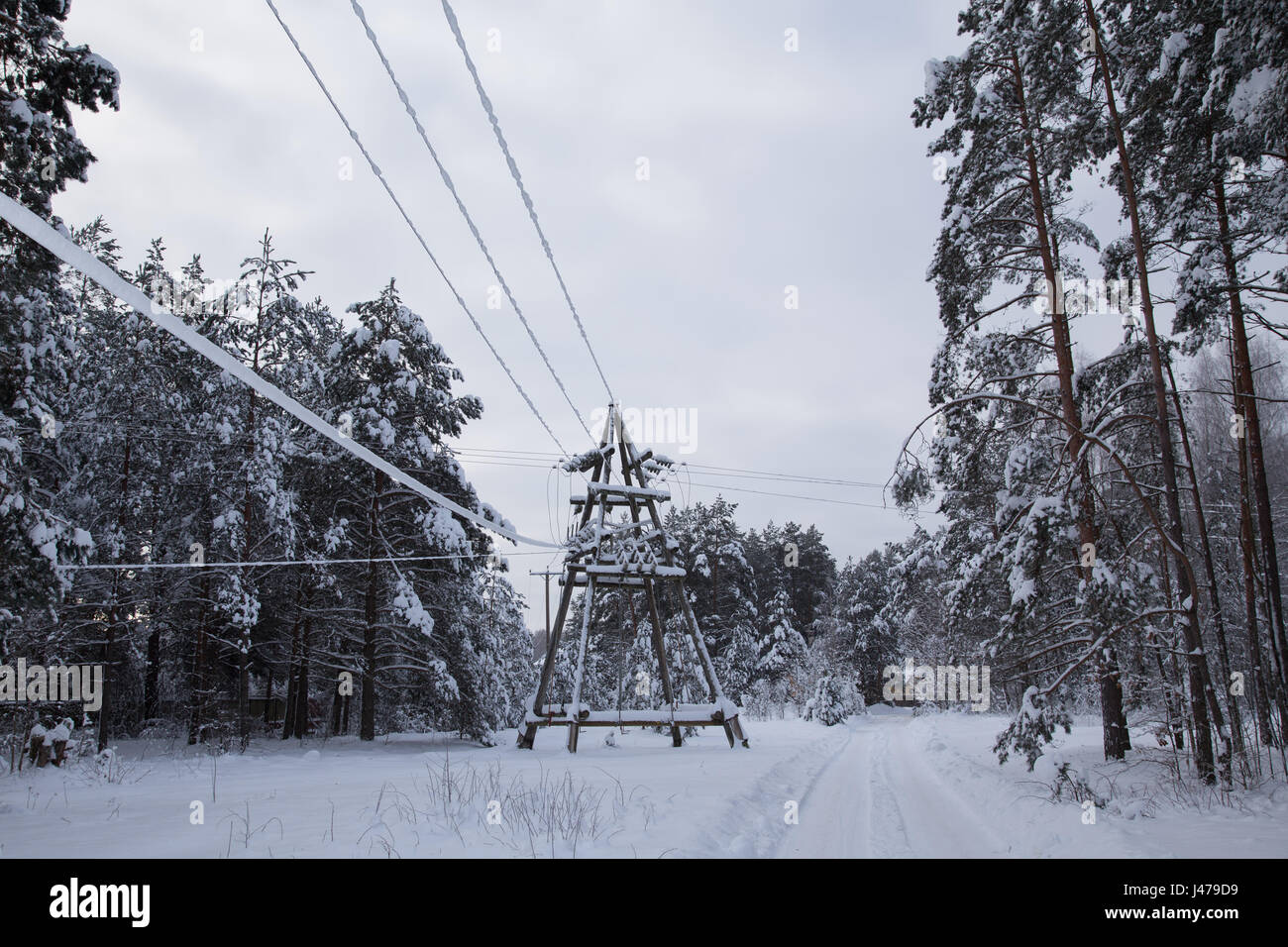 Cold russian snow winter Stock Photo - Alamy