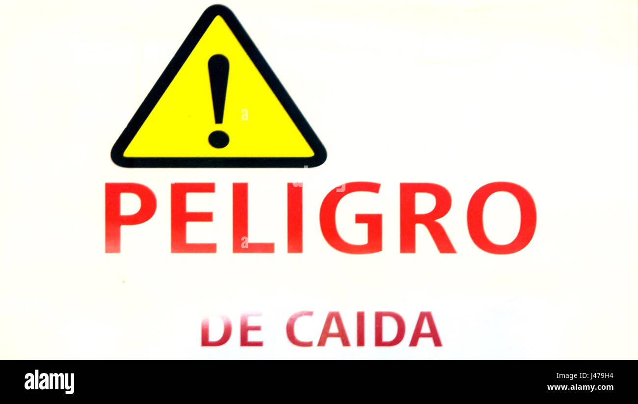 Cut Fingers Danger Sign Spanish
