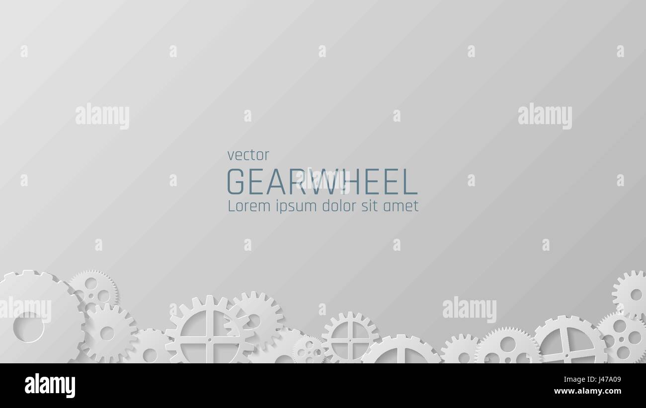 Gears mechanism. Industrial vector background Stock Vector Image & Art ...