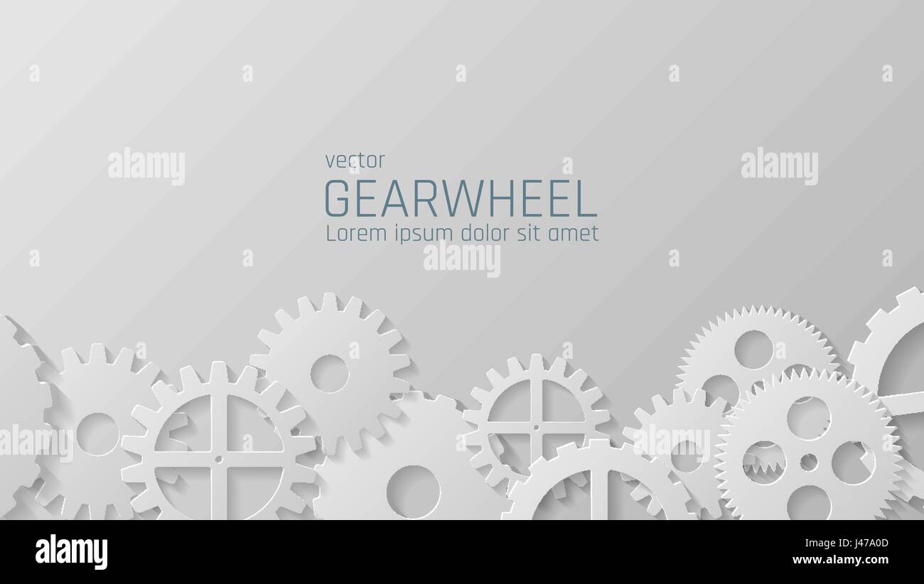 Gears mechanism. Industrial vector background Stock Vector Image & Art ...