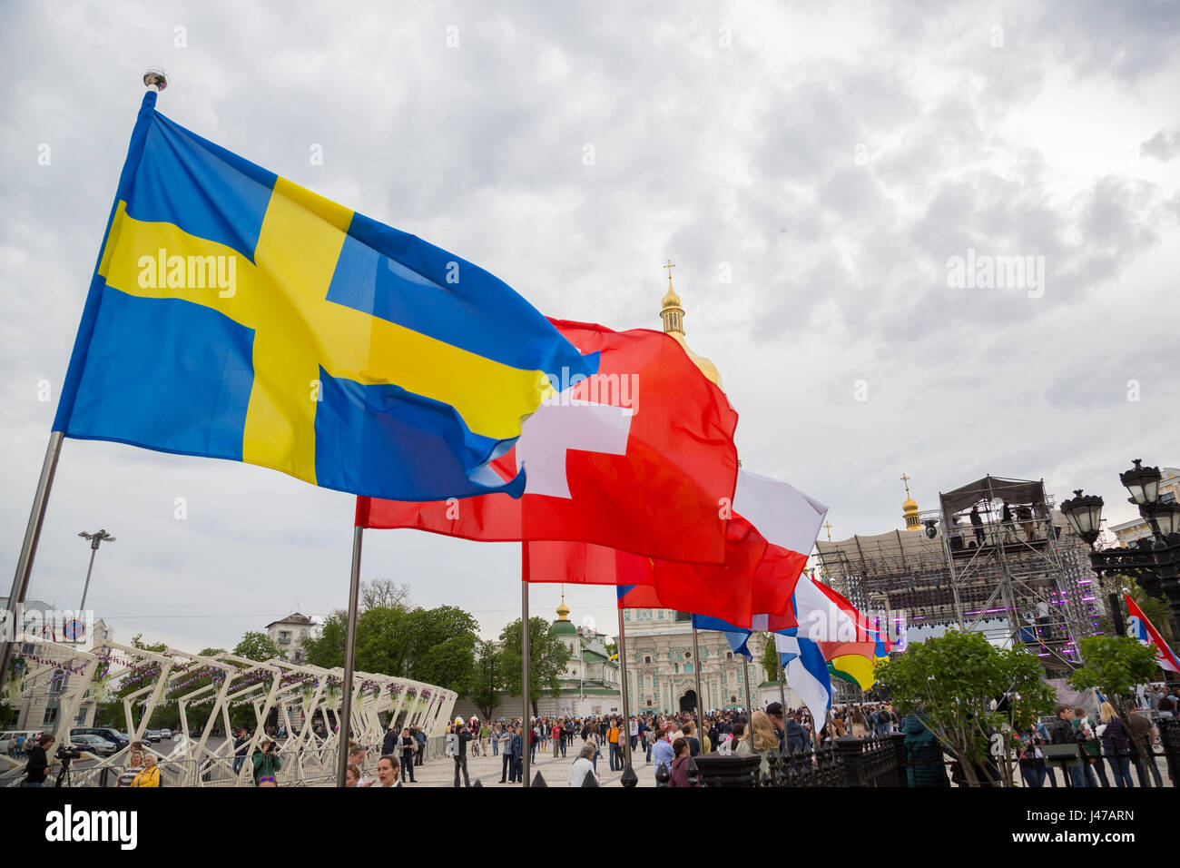 Eurovision flags hi-res stock photography and images - Alamy