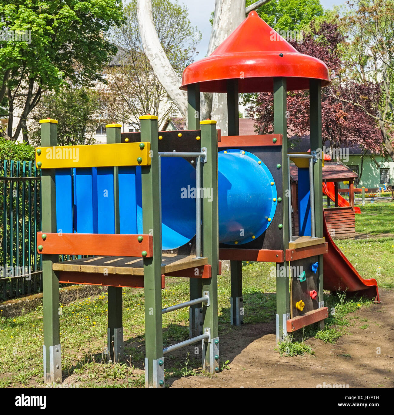 Jungle gym at the playground Stock Photo - Alamy