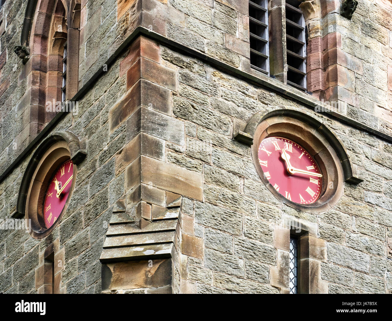 Church clock with roman numerals hi-res stock photography and images ...