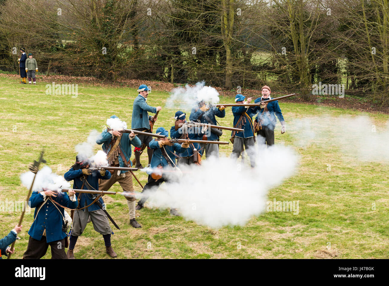 Sealed Knot re-enactment of battle at Basing House Stock Photo - Alamy
