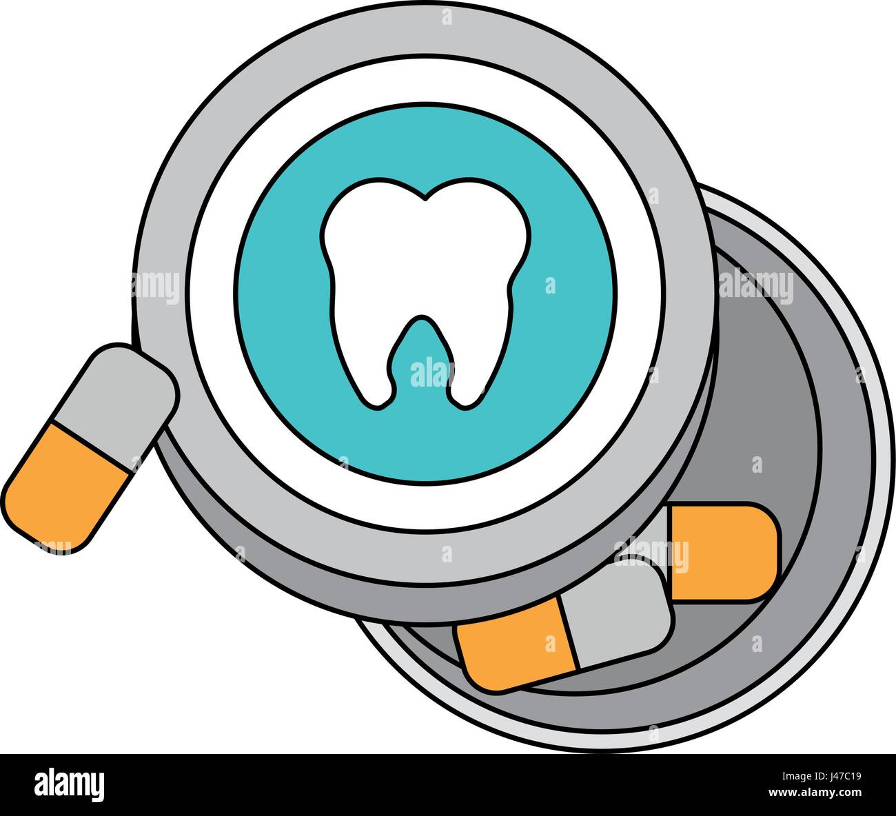 color image cartoon capsules for dental pain Stock Vector Image & Art ...