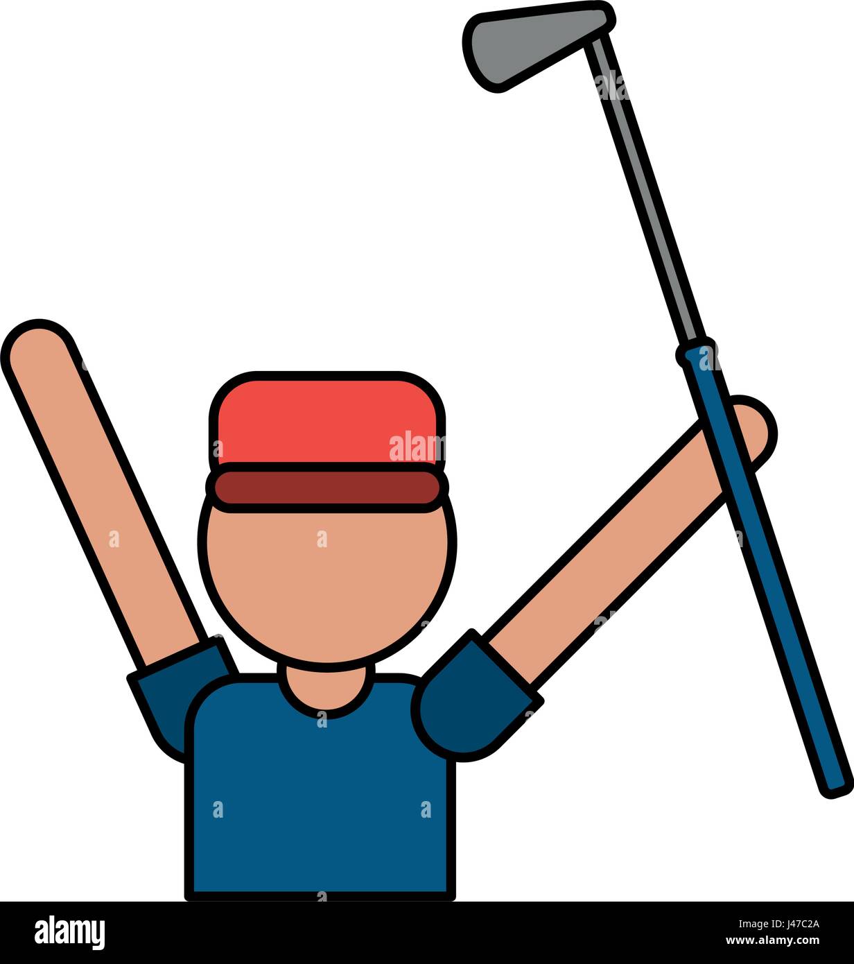 Golfer Cartoon High Resolution Stock Photography and Images - Alamy