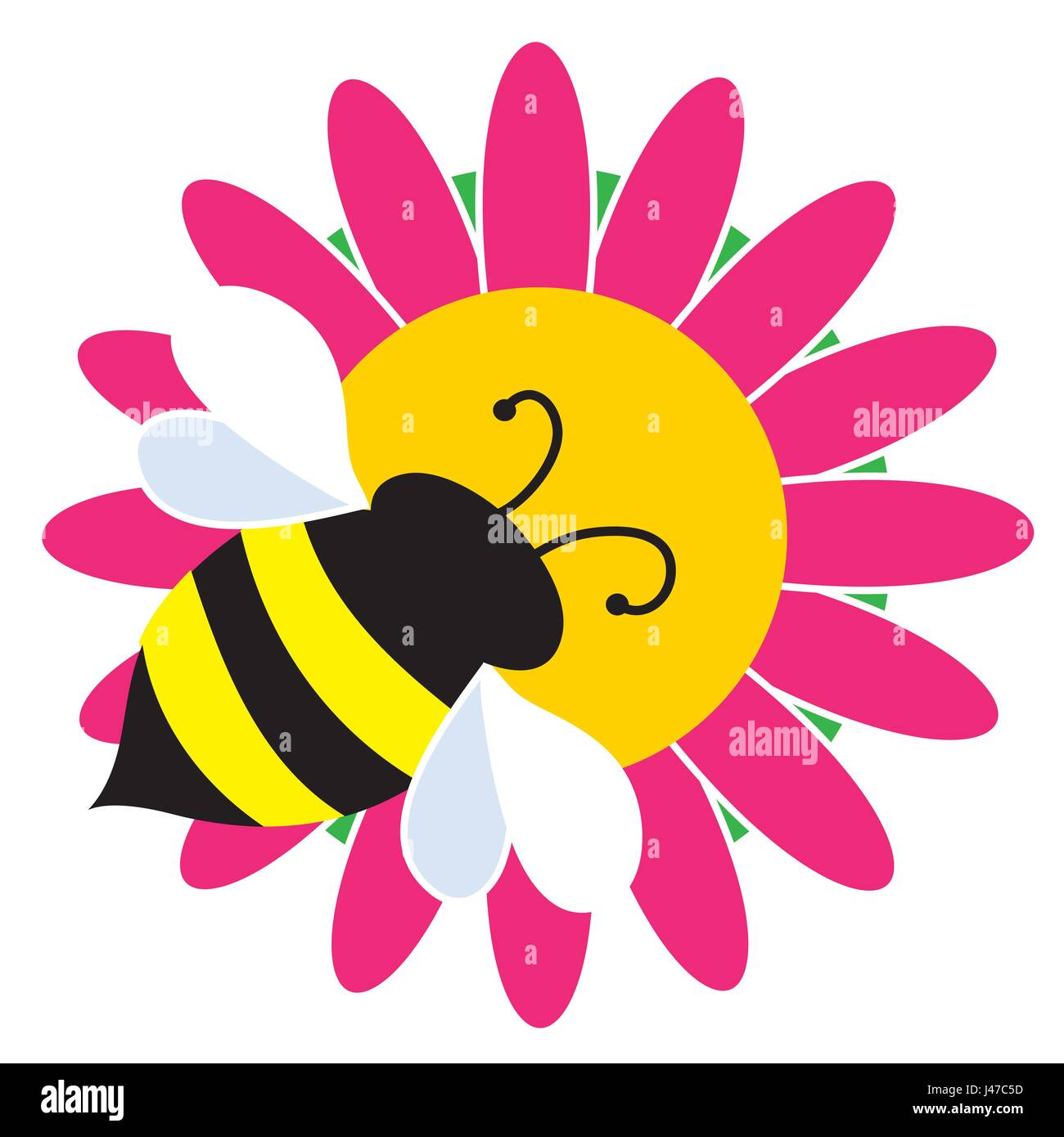 Bumble bee flying Stock Vector Images - Alamy
