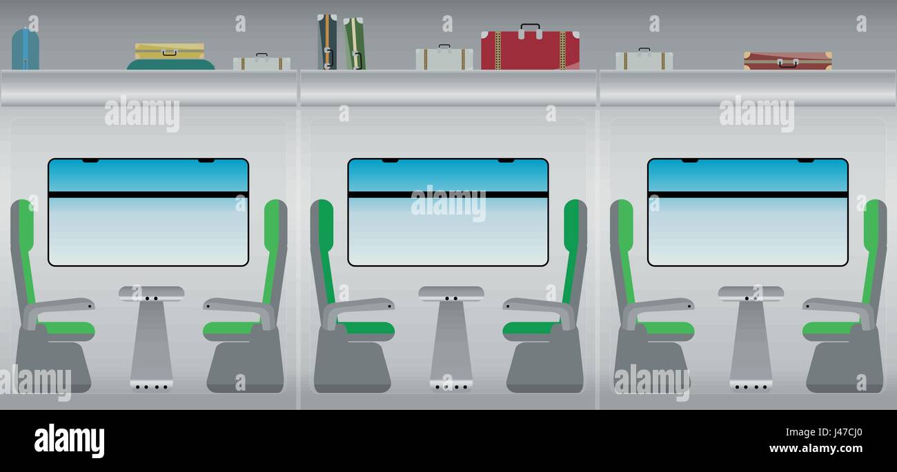 Inside train car Stock Vector Images - Alamy