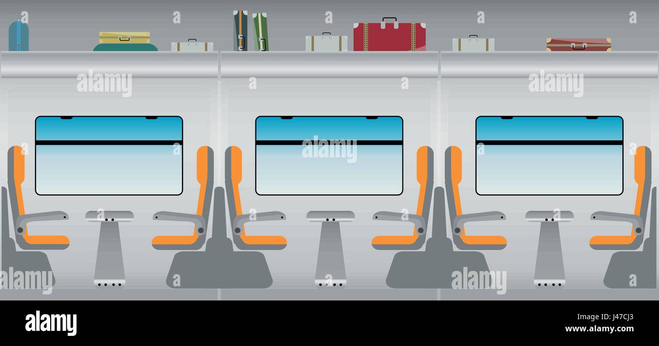 Inside train car Stock Vector Images - Alamy
