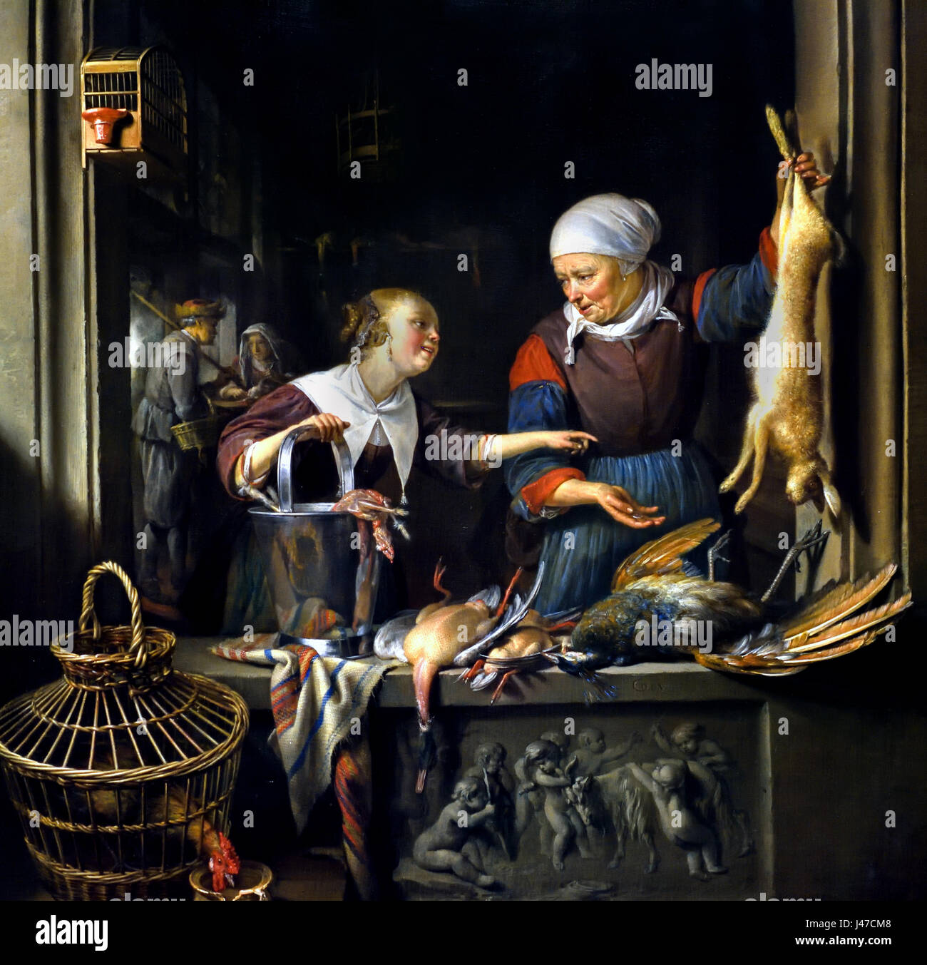 A Poulterer's Shop ( Leiden poultry seller ) 1670 Gerrit Dou 1613 ...