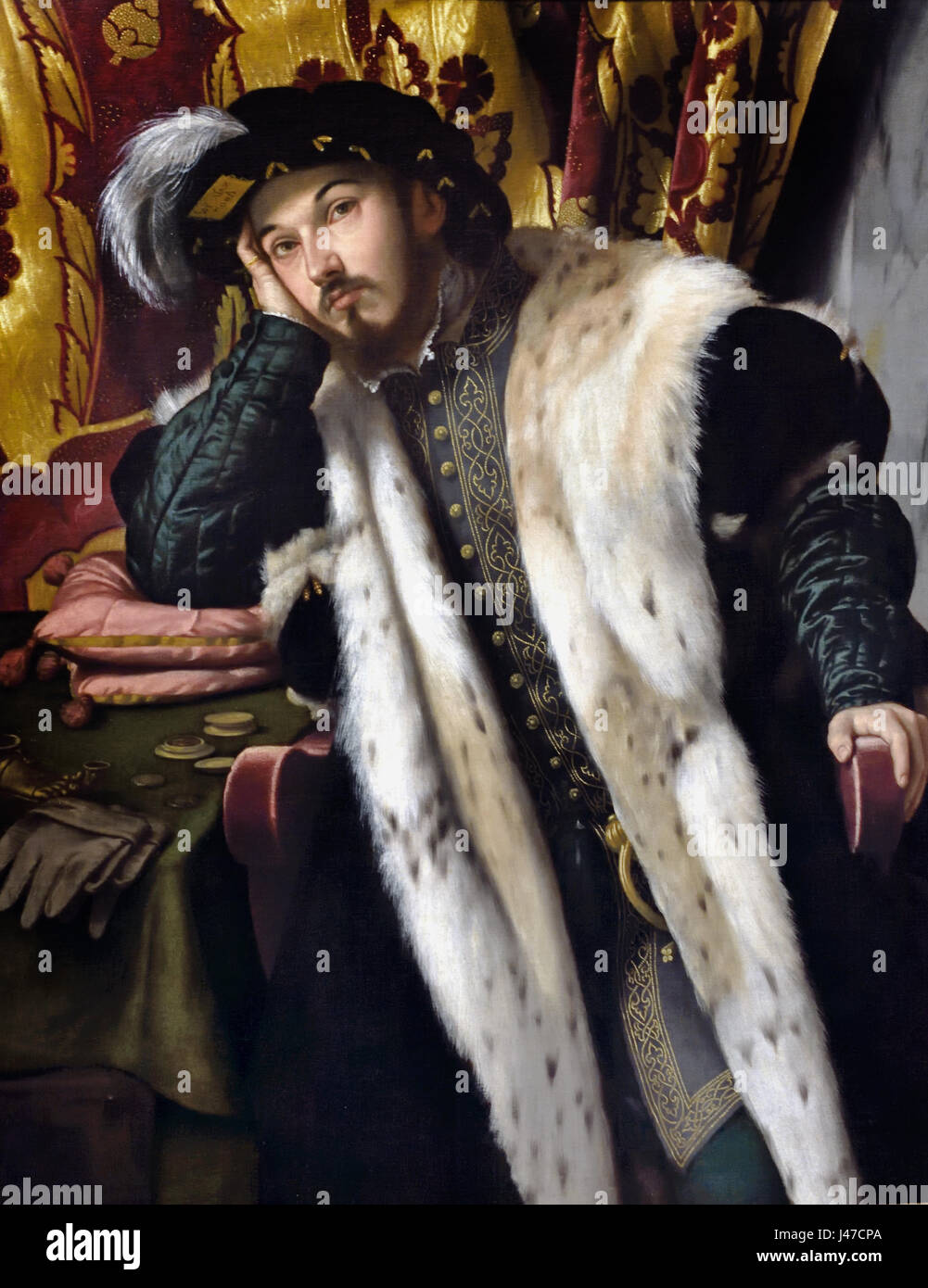 Portrait of a Young Man, c.1540. Alessandro Bonvicino ( 1498 – 1554 ...
