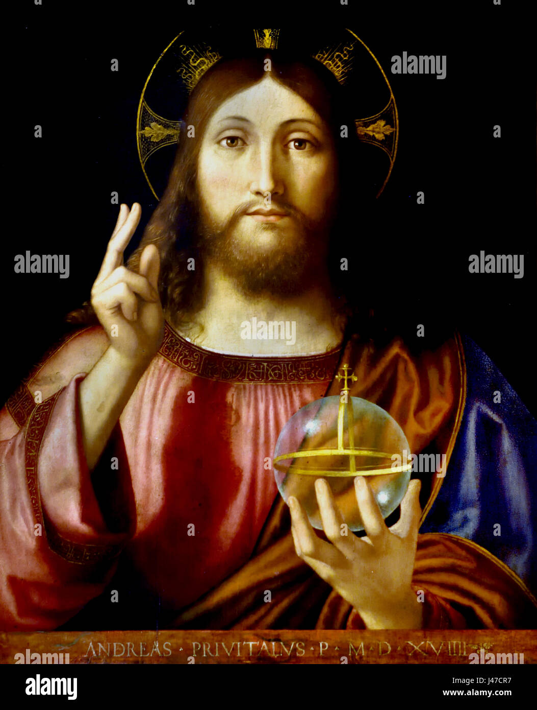 Jesus christ as salvator mundi hi-res stock photography and images - Alamy
