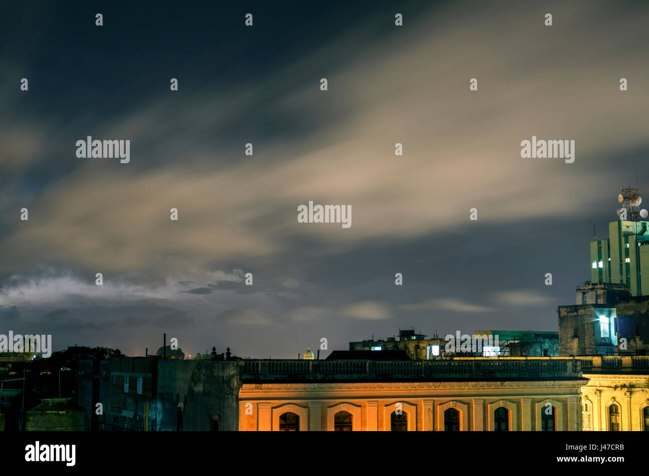 Night sky in Santa Clara, Cuba Stock Photo - Alamy