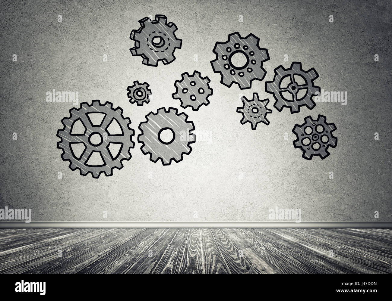Gear mechanism as teamwork concept Stock Photo - Alamy