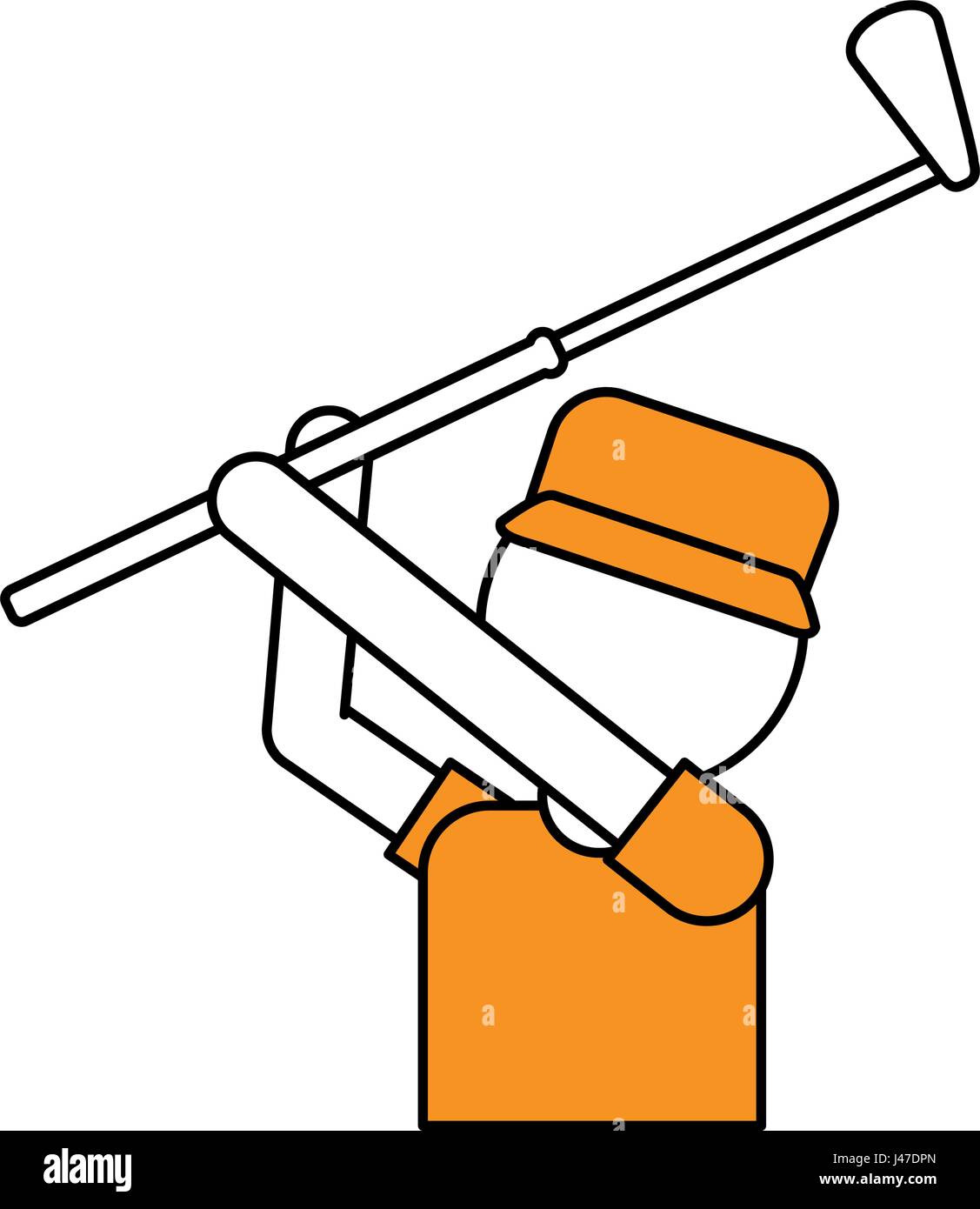 Young golf player cartoon Stock Vector Images - Alamy