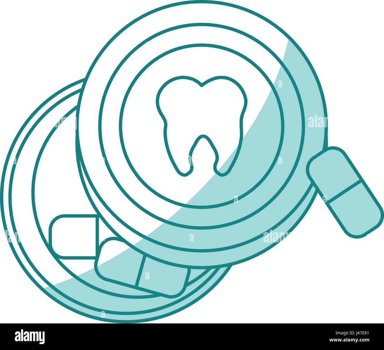 green shading silhouette cartoon capsules for dental pain Stock Vector ...
