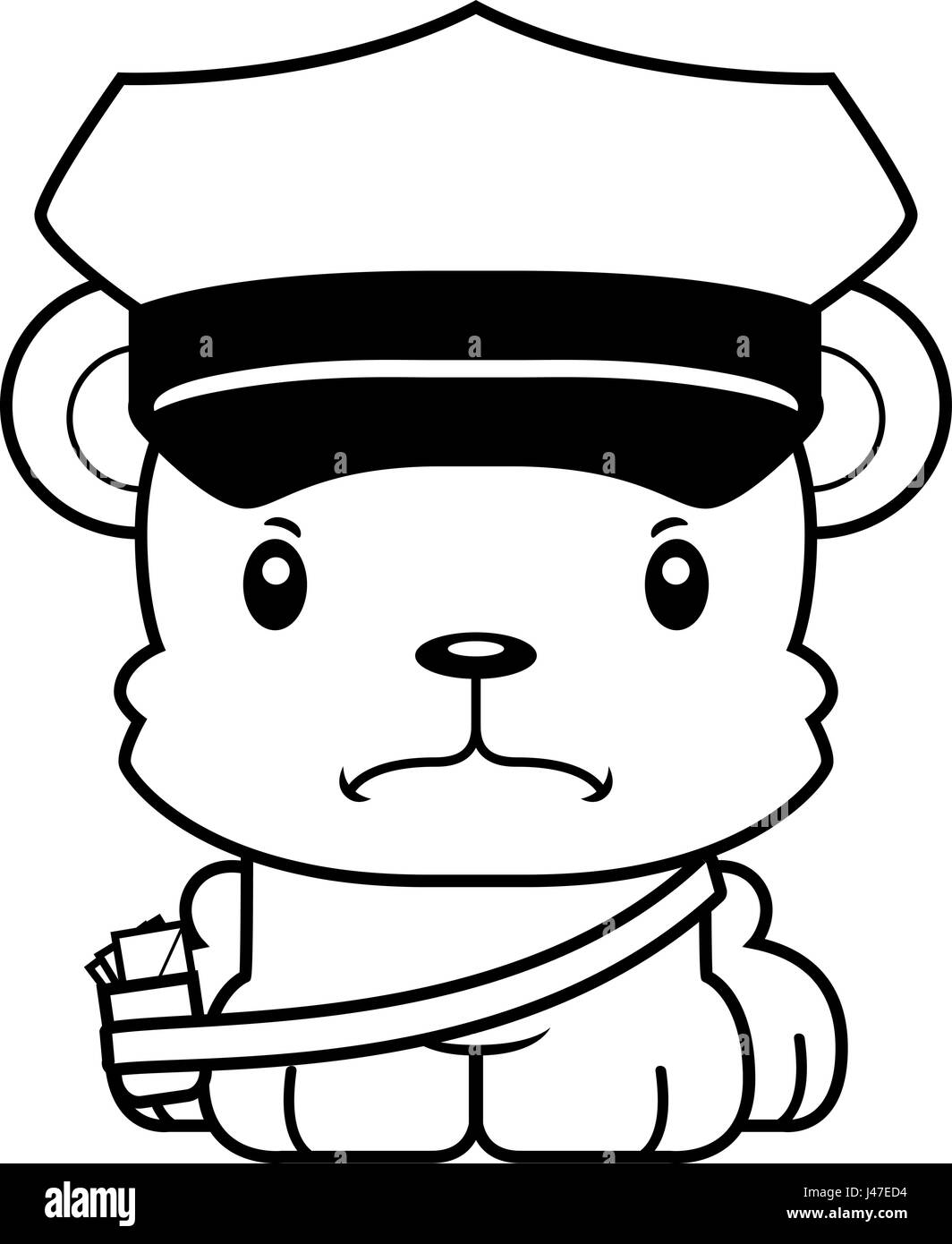 Postman Clipart Black And White Bear