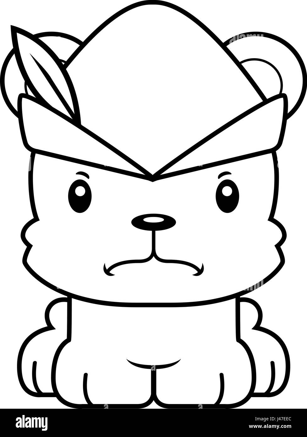 A cartoon Robin Hood bear looking angry Stock Vector Image & Art - Alamy