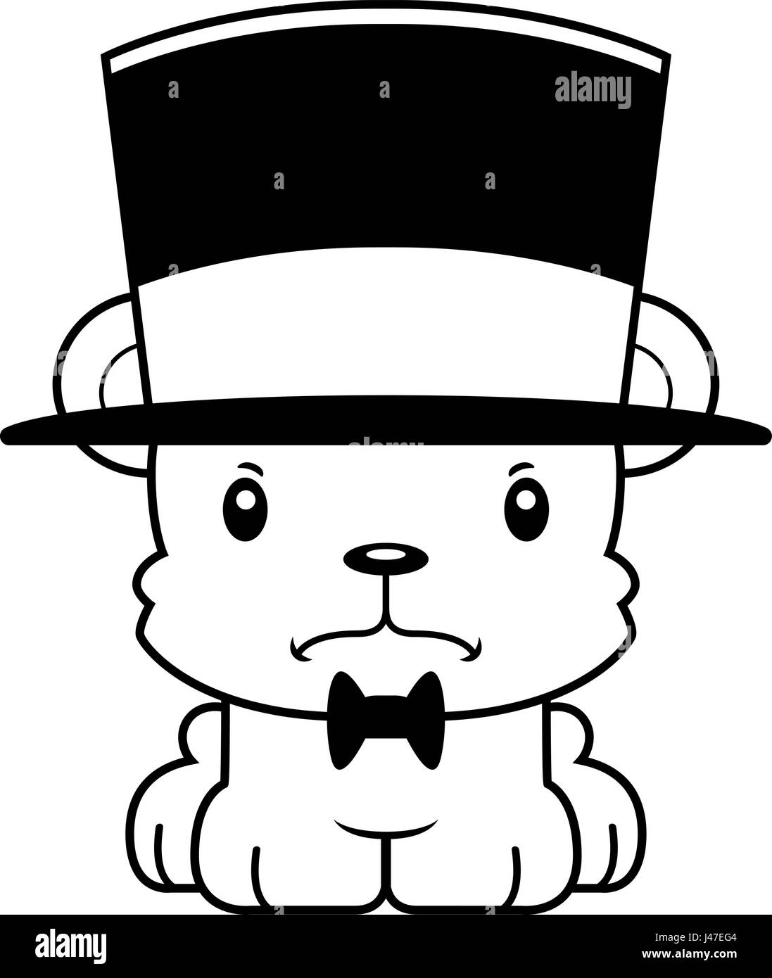 Top hat looking Black and White Stock Photos & Images - Alamy