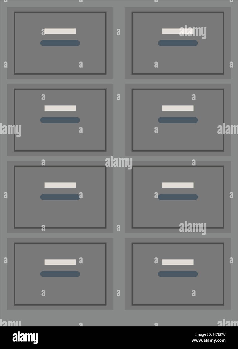 cabinet file document office equipment Stock Vector Image & Art - Alamy
