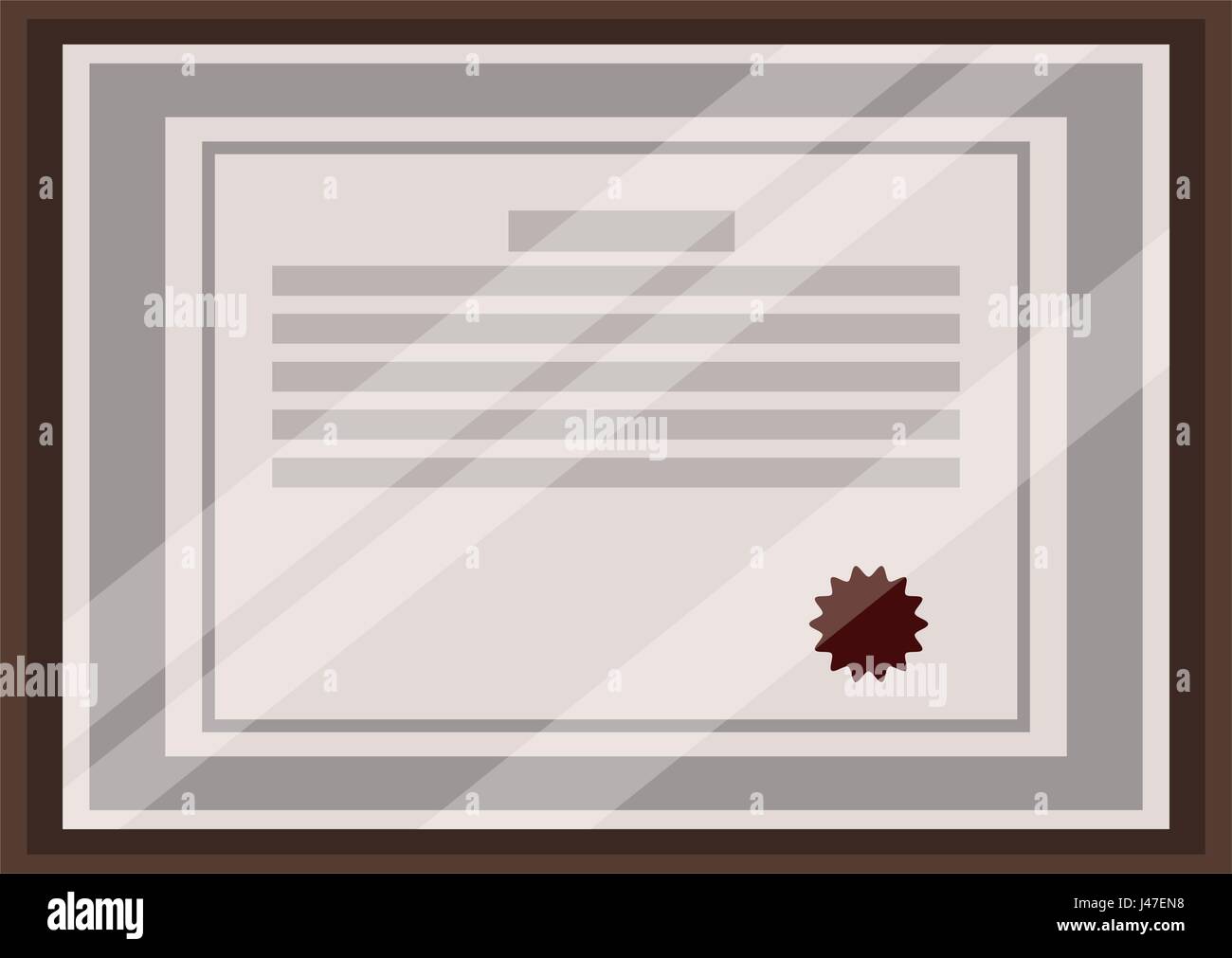 framed award certificate diploma degree Stock Vector Image & Art - Alamy