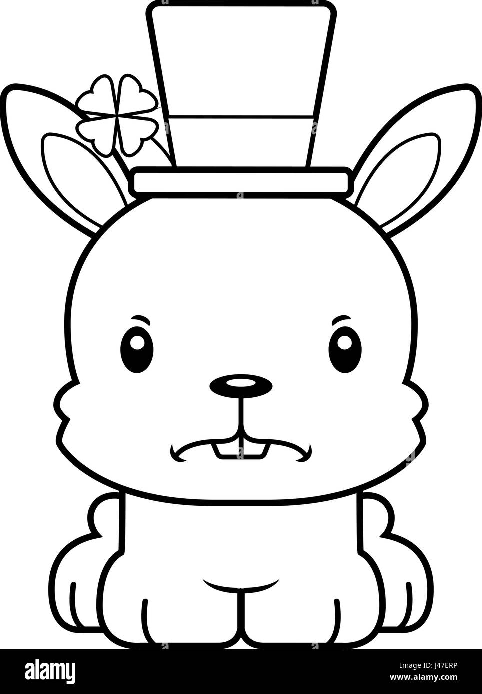 A cartoon Irish bunny looking angry Stock Vector Image & Art - Alamy